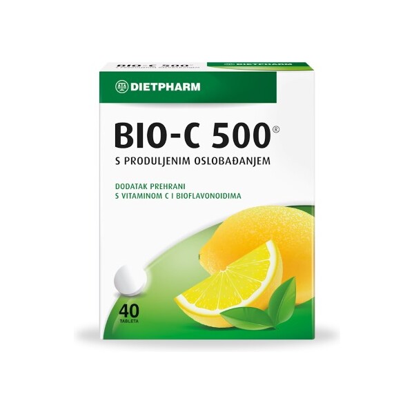 BIO-C 500 TABLETE A40 DIETPHARM - Ljekarne Plantak