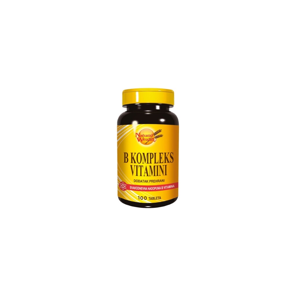 NATURAL WEALTH B KOMPLEKS VITAMINI TABLETE A100 - Ljekarne Plantak