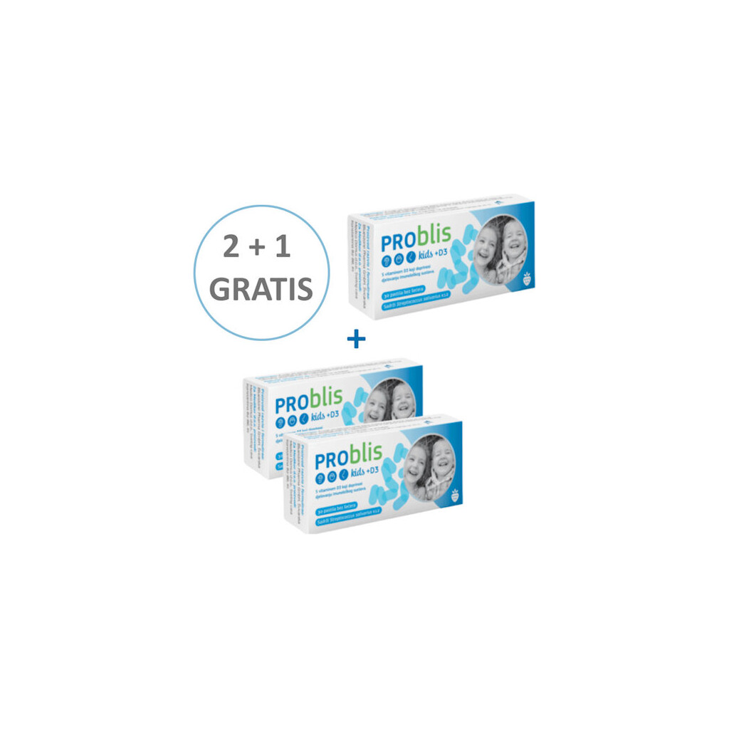 PROBLIS 3+ KIDS PASTILE A30 2+1 GRATIS - Ljekarne Plantak